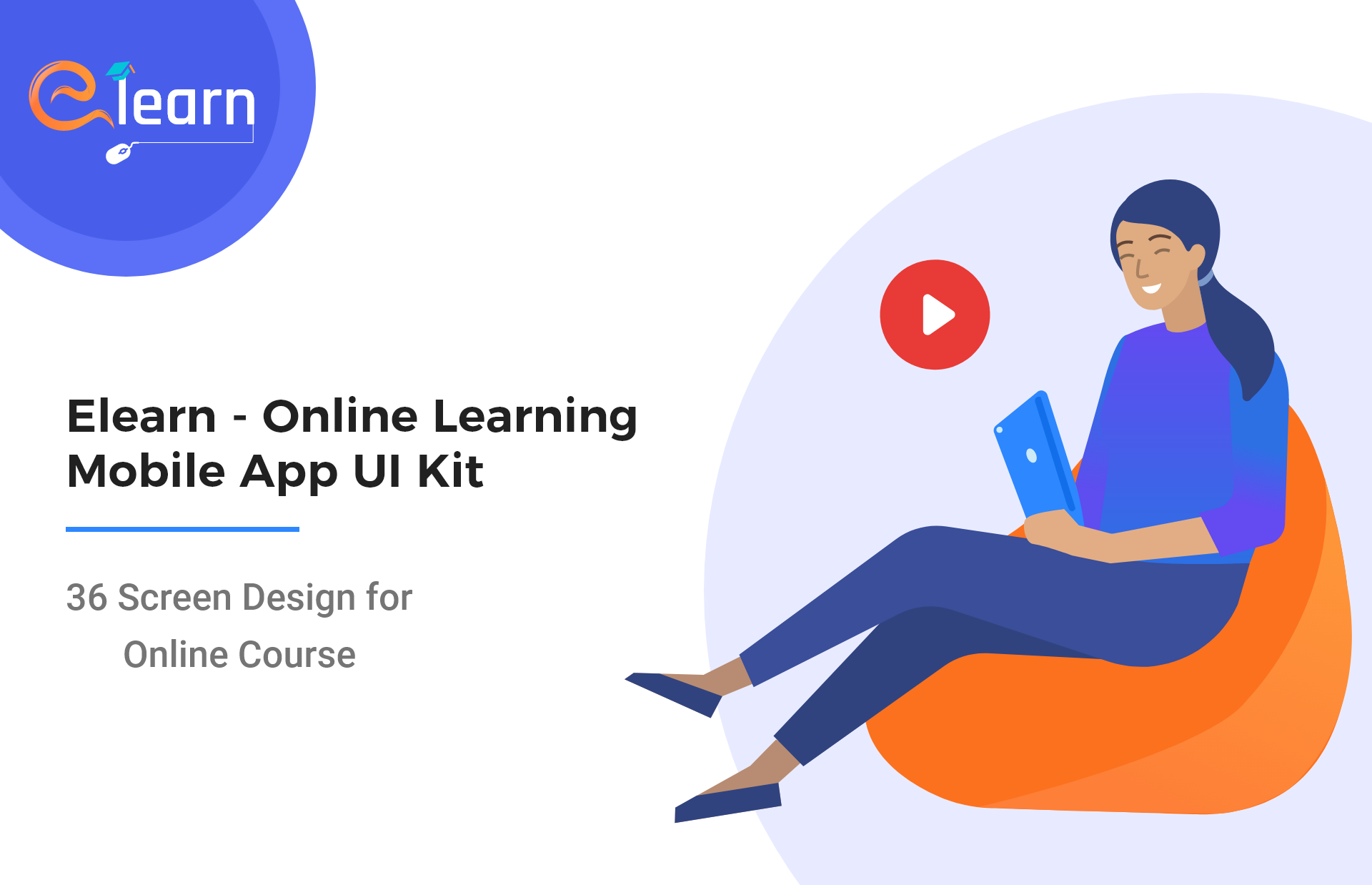 Elearn - Online Learning Mobile App UI Kit by ViserLab | ThemeForest